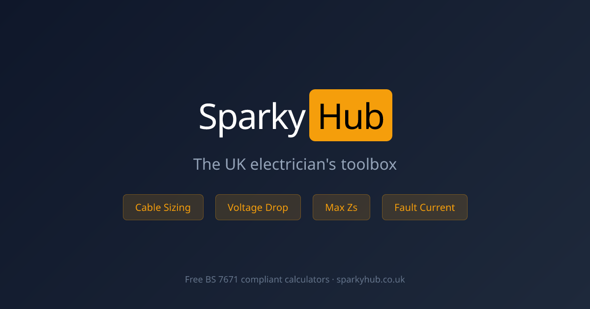 Cable Current Ratings - BS 7671 Tables | SparkyHub
